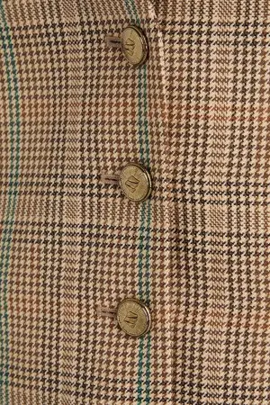 Zimmermann Prince Of Wales Checked Wool-blend Vest