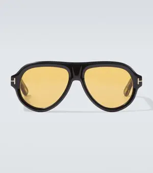 TOM FORD Aviator Sunglasses - Black