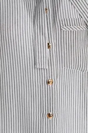 Zimmermann Pussybow Striped Cotton And Silkblend Shirt