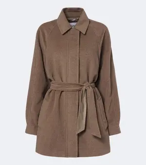 Max Mara Cashmere Wrap Coat - Brown