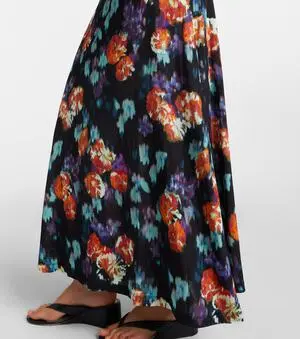Ulla Johnson Amari Printed Jersey Maxi Dress - Multicoloured