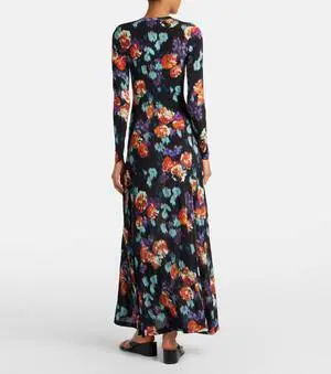Ulla Johnson Amari Printed Jersey Maxi Dress - Multicoloured