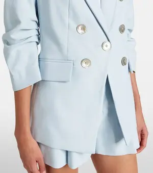 Veronica Beard Tomi Dickey Twill Single-breasted Blazer - Blue