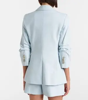 Veronica Beard Tomi Dickey Twill Single-breasted Blazer - Blue
