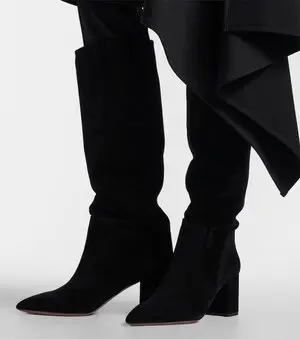 Paris Texas Anja Suede Knee-high Boots