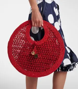 Jacquemus Spiaggia Raffia Top-handle Bag