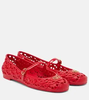Valentino Garavani Scalloped Flats For Women
