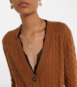 Valentino Garavani Cable-knit Cashmere Cardigan