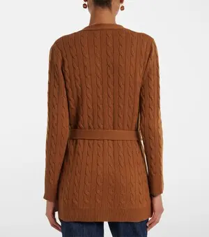 Valentino Garavani Cable-knit Cashmere Cardigan