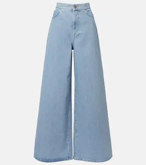 Max Mara High-rise Wide-leg Jeans - Blue