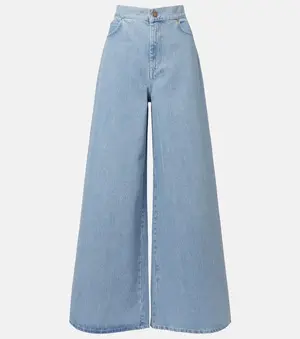 Max Mara High-rise Wide-leg Jeans - Blue