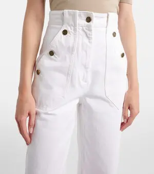 Max Mara High-rise Wide-leg Jeans - White