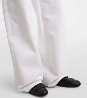 Max Mara High-rise Wide-leg Jeans - White
