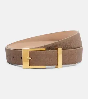 Khaite Leather Belt Brown