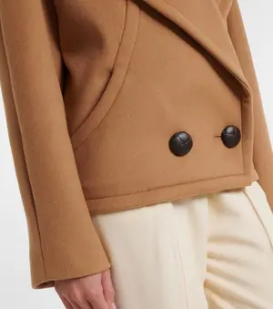 Stella McCartney Cropped Wool Peacoat