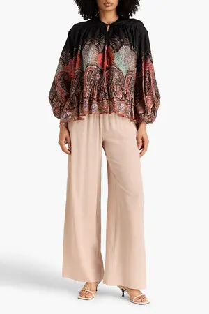 Zimmermann Paisleyprint Silk Blouse