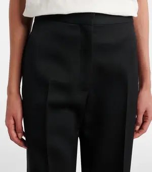 THE ROW Trino Wool Straight Leg Trousers