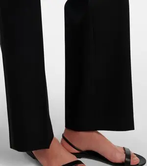 THE ROW Trino Wool Straight Leg Trousers