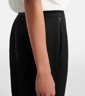 THE ROW Trino Wool Straight Leg Trousers