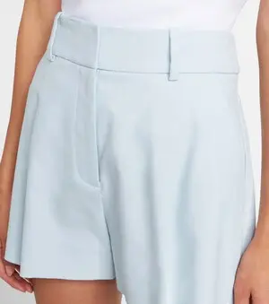 Veronica Beard Craig Cotton-blend Twill Shorts - Blue