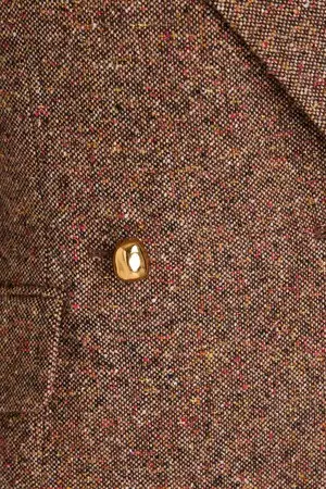 Zimmermann Doublebreasted Donegal Tweed Coat