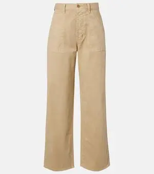 NILI LOTAN Whitney Cotton Wide-leg Pants