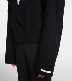 Sportmax Double-breasted Wool Jacket