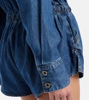 SELF-PORTRAIT Denim Romper