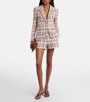 Veronica Beard Tyra Plaid Cotton-blend Blazer
