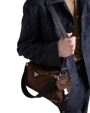 Prada Explore Re-nylon And Leather Bag