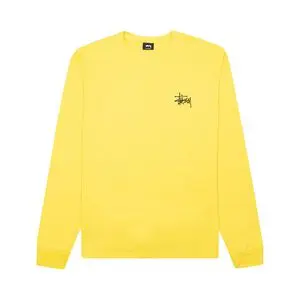 StÜssy Basic Long-sleeve Tee 'lemon - Yellow