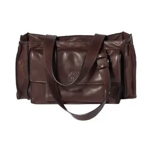 Miu Miu Utilitaire Nappa Leather Shopping Bag 'sienna - Brown