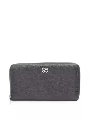 Gucci 2010s Gg Metal Leather Long Wallet