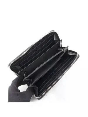Gucci 2010s Gg Metal Leather Long Wallet