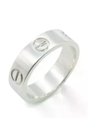 Cartier 18k White Gold Love Ring - Silver