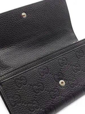 Gucci 2010s Gg Emblem Continental Wallet