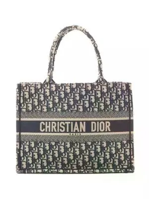 Dior Medium Book Oblique Tote Bag - Blue