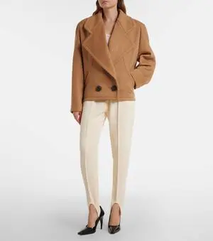 Stella McCartney Cropped Wool Peacoat