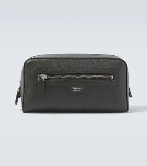TOM FORD Leather Toiletry Bag - Green