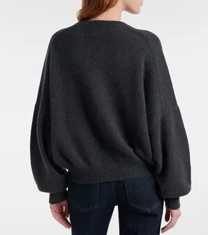 Khaite Margaux Oversized Cashmere Sweater - Grey