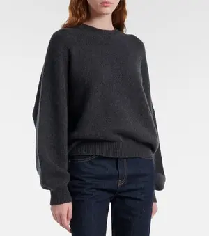 Khaite Margaux Oversized Cashmere Sweater - Grey