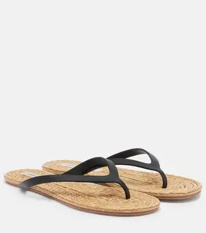 Christopher Esber Palma Leather Thong Sandals - Black