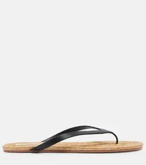 Christopher Esber Palma Leather Thong Sandals - Black
