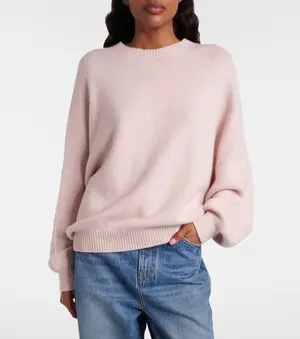 Khaite Margaux Oversized Cashmere Sweater - Pink