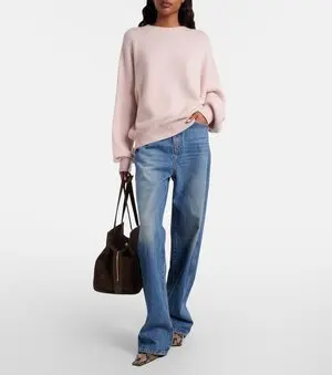 Khaite Margaux Oversized Cashmere Sweater - Pink