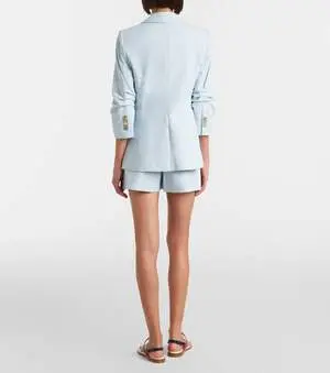 Veronica Beard Craig Cotton-blend Twill Shorts
