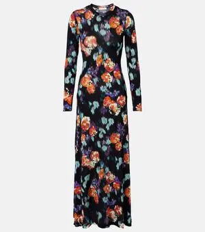 Ulla Johnson Amari Printed Jersey Maxi Dress - Multicoloured