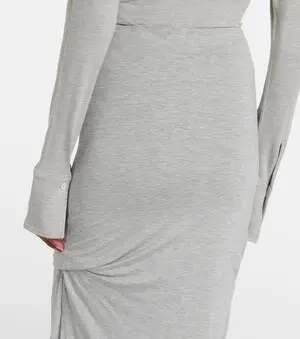TOTEME Jersey Maxi Skirt - Grey