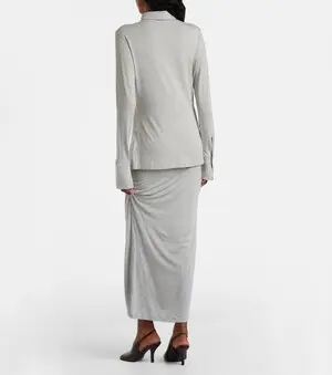 TOTEME Jersey Maxi Skirt - Grey