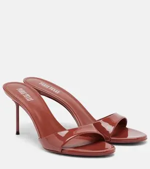Paris Texas Lidia Patent Leather Mules - Red